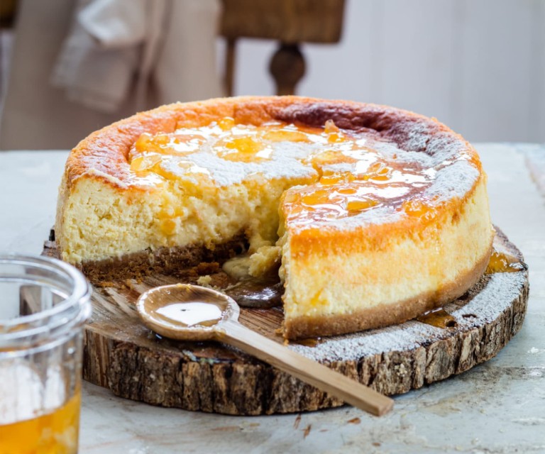 Baked lemon and ricotta cheesecake - Nadia Lim