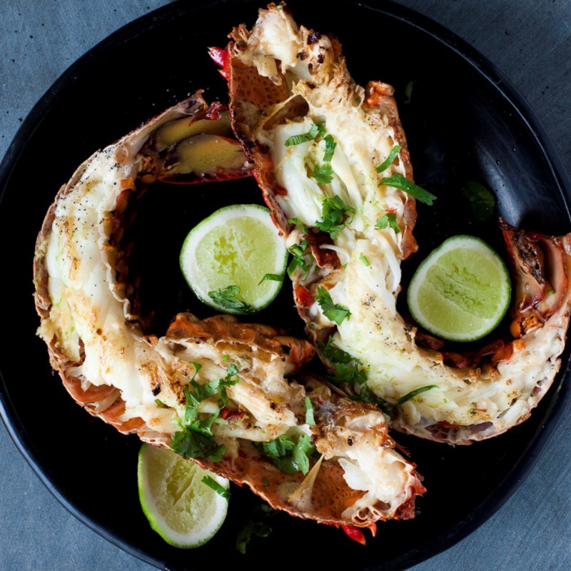 Barbequed Lime and Chilli Crayfish - Nadia Lim