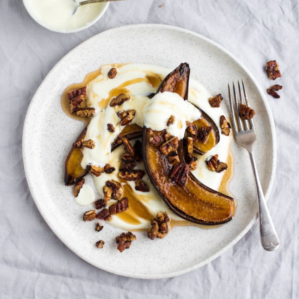 Quick Maple-Grilled Bananas - Nadia Lim