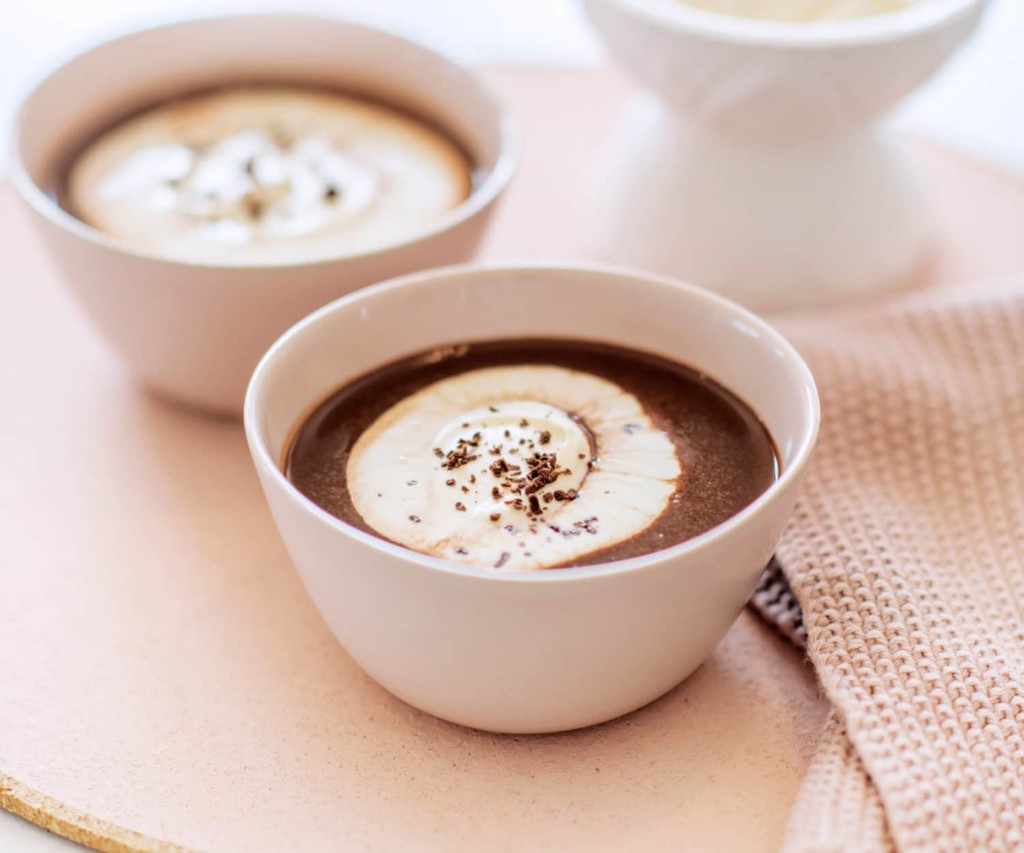 Chilli hot chocolate with maple cream - Nadia Lim