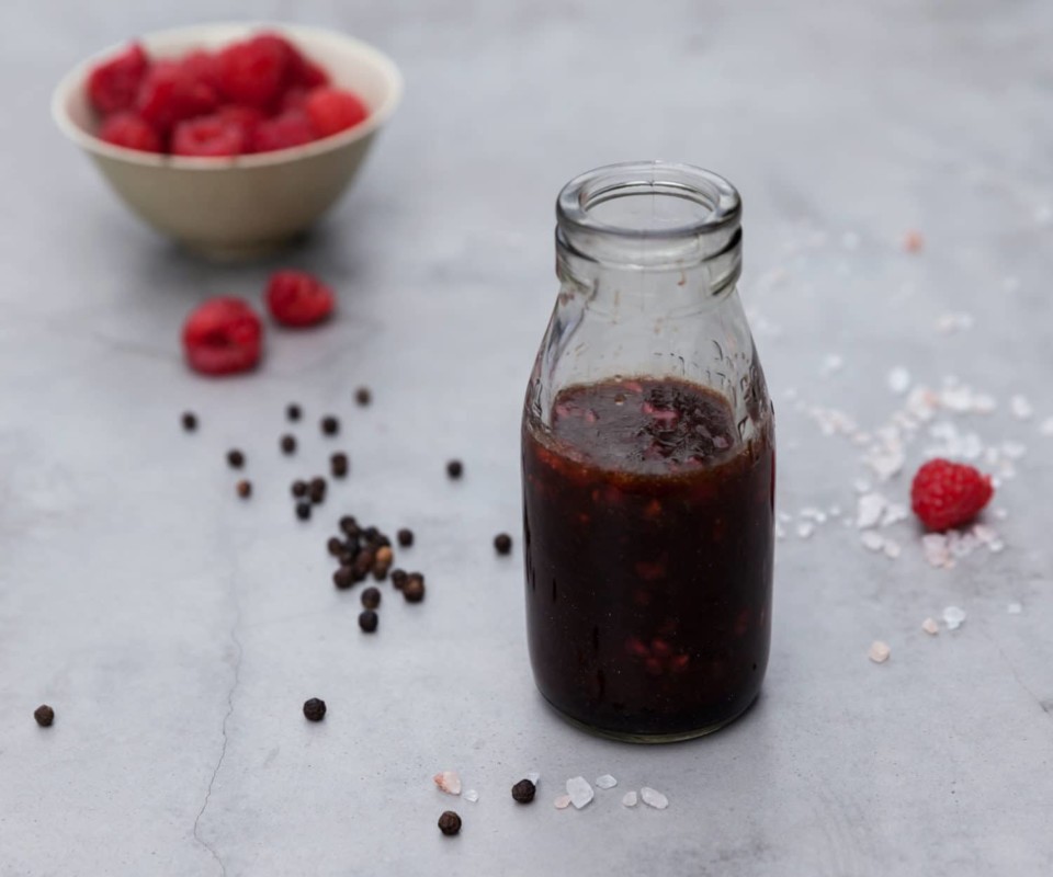Raspberry balsamic dressing - Nadia Lim